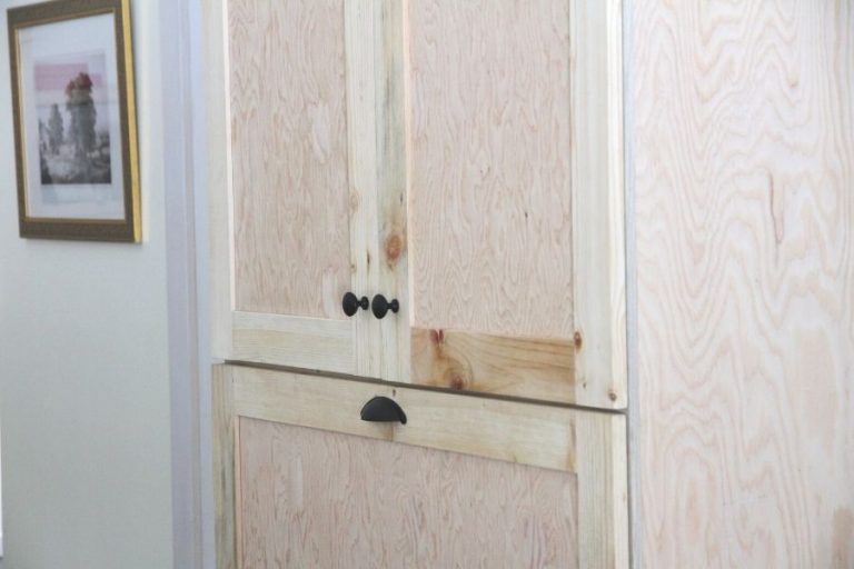 DIY Computer Cabinet with Doors • A Traditional Life